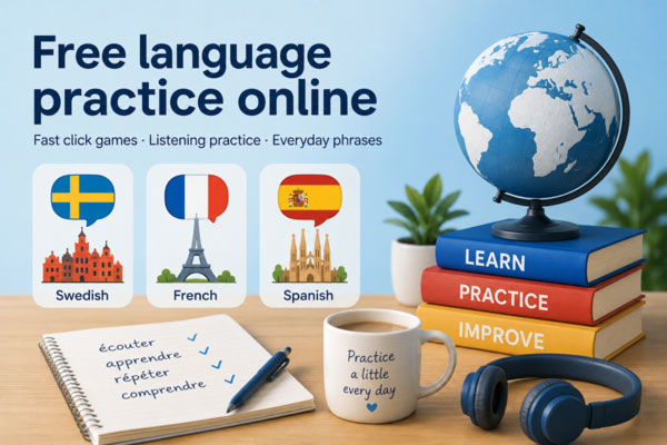 Swedish grammar practice – word order, en or ett and verbs